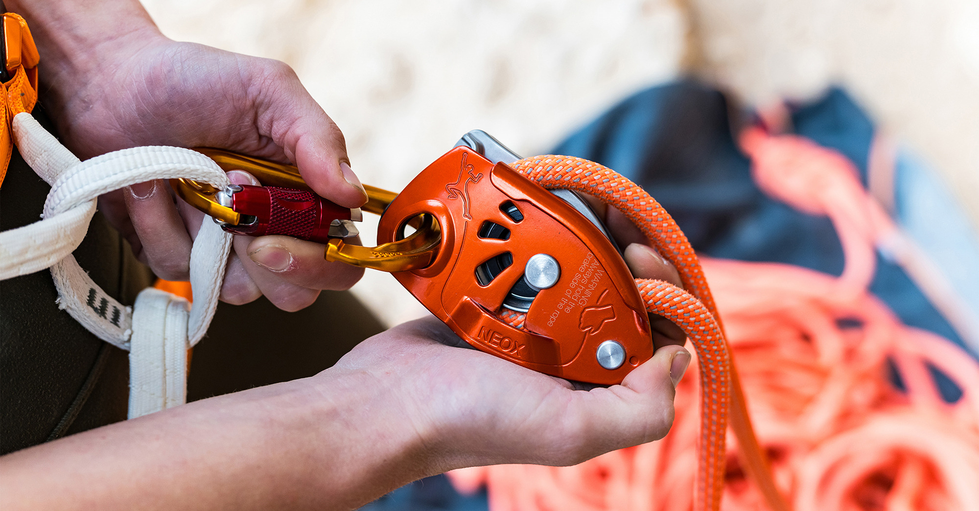 Système d'assurage Petzl Neox